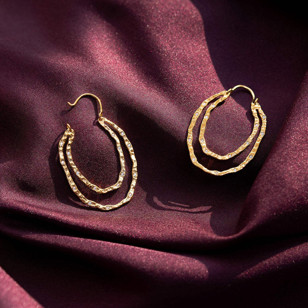 The Threads of Gold Earrings – Miira